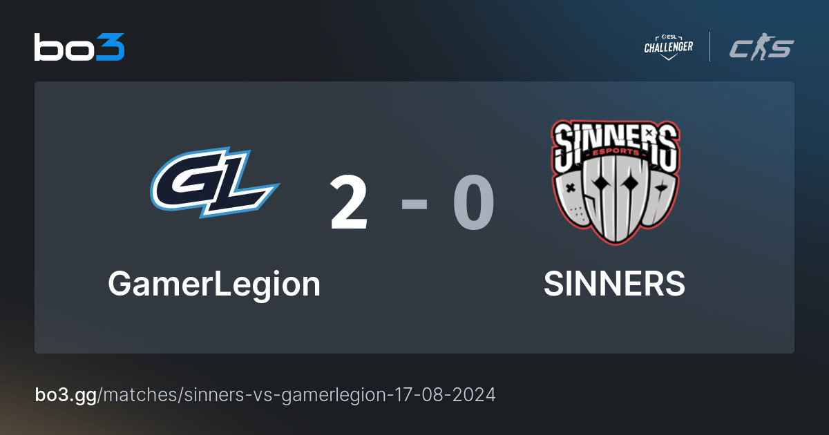 GamerLegion vs SINNERS - CS2