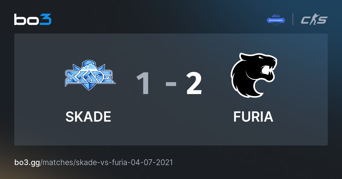 SKADE vs FURIA - CS2 Match at Elisa Invitational Summer 2021