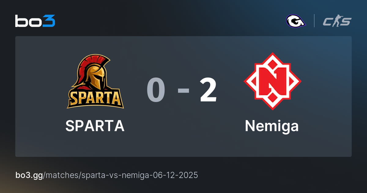 SPARTA vs Nemiga - 라이브 - Galaxy Battle 2025 // Phase 5에서의 CS2 경기
