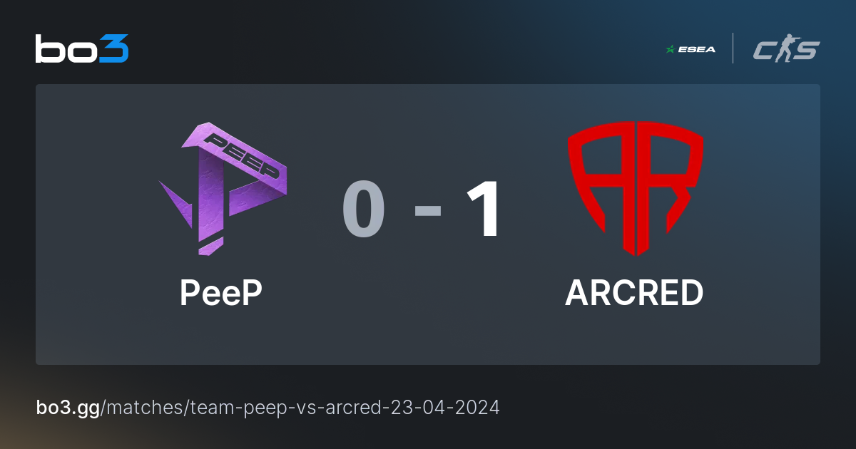 PeeP vs ARCRED - CS2 Match at ESEA Season 49: Advanced Division - Europe