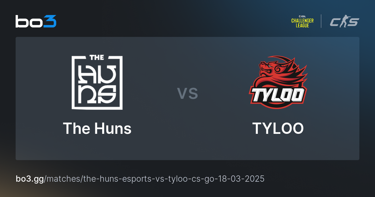 The Huns vs TYLOO - Live - CS2 Match at ESL Challenger League Season 49: Asia