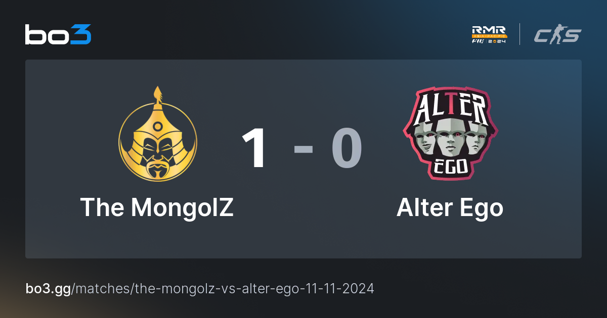 The MongolZ vs Alter Ego - CS2 Match at Perfect World Shanghai Major 2024: Asia-Pacific RMR