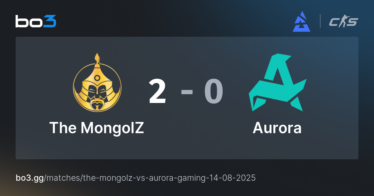 The MongolZ vs Aurora - CS2 Match at BLAST Bounty Fall 2025