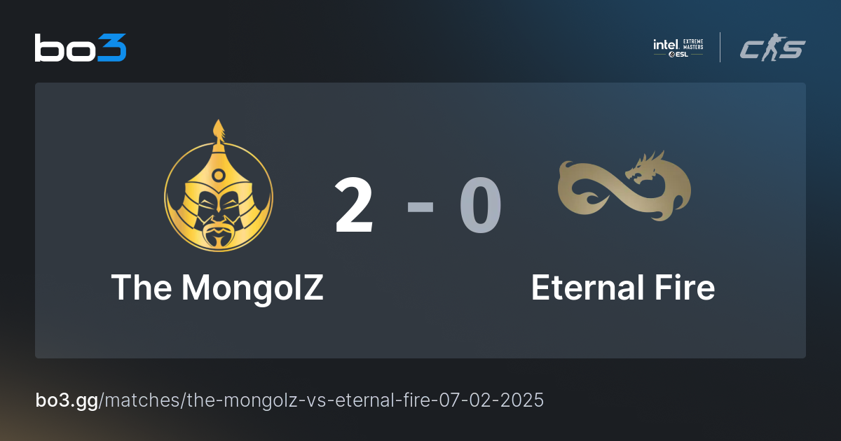 The MongolZ vs Eternal Fire - CS2 Match at Intel Extreme Masters Katowice 2025