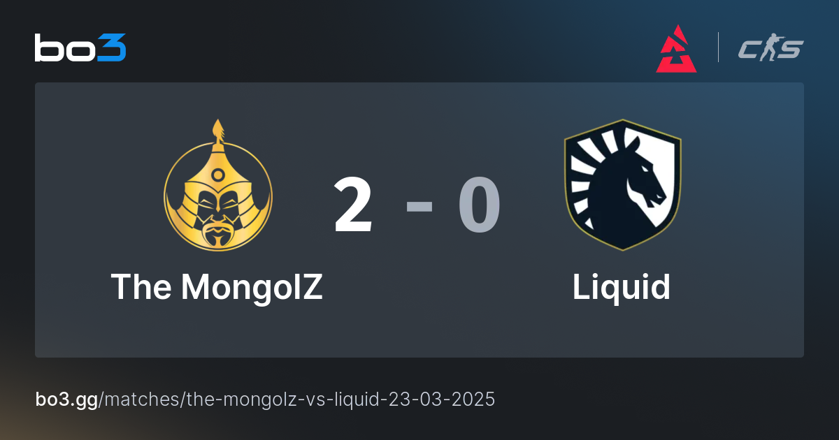 The MongolZ vs Liquid - CS2 Match at BLAST Open Spring 2025