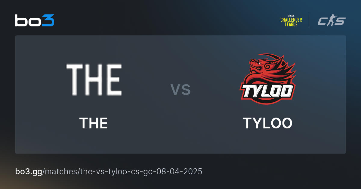 THE vs TYLOO - Live - CS2 Match at ESL Challenger League Season 49: Asia