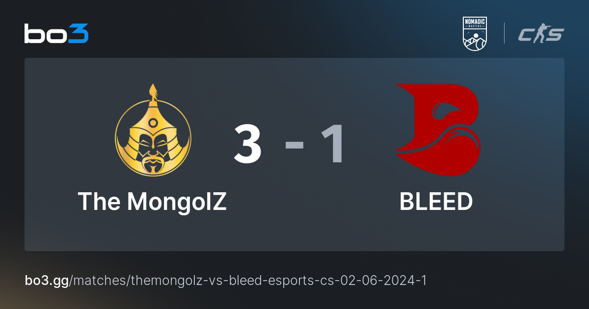 The MongolZ vs BLEED - CS2 Match at MESA Nomadic Masters Spring 2024