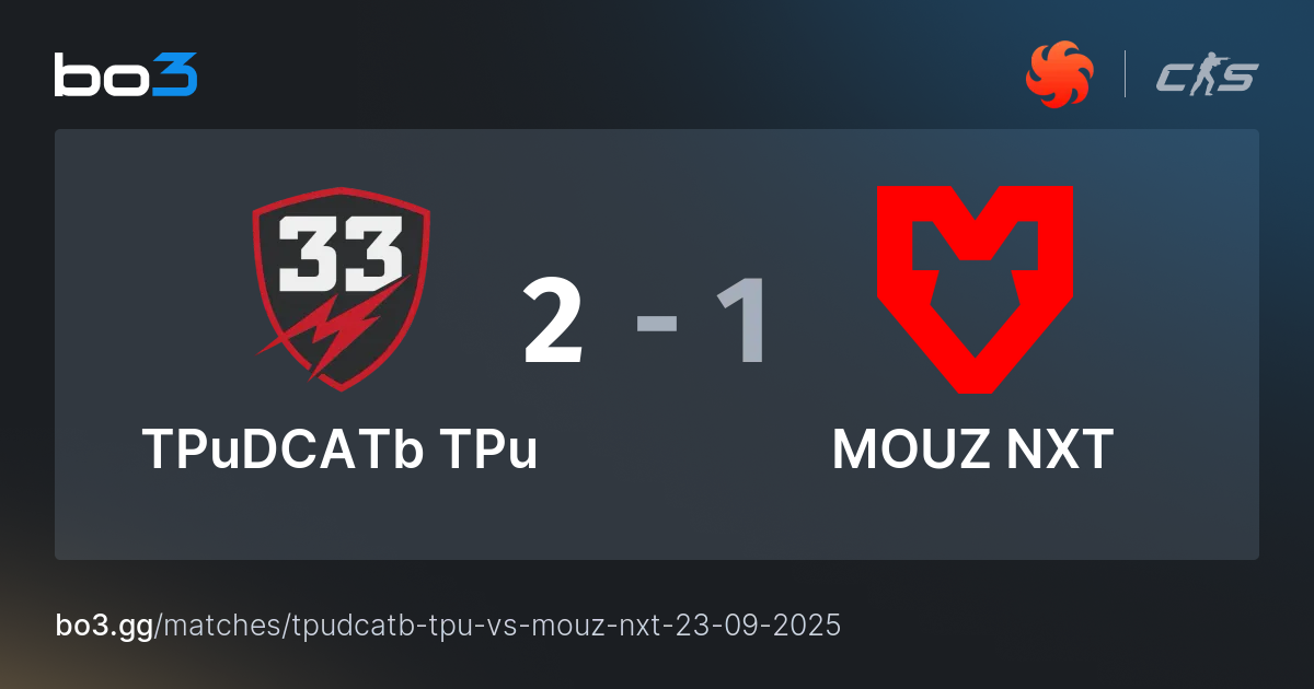 TPuDCATb TPu vs MOUZ NXT - CS2 Match at Exort Series 16