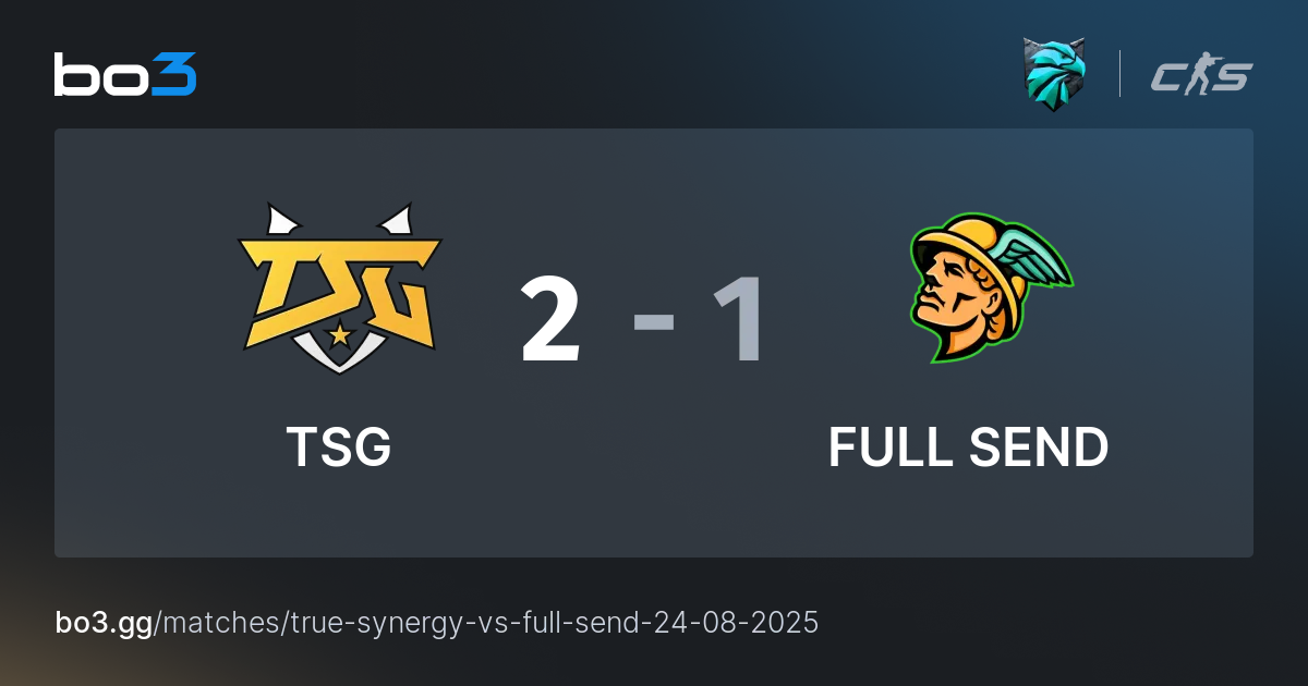 TSG против FULL SEND – Матч CS2 на Dust2.us Eagle Masters Series 3