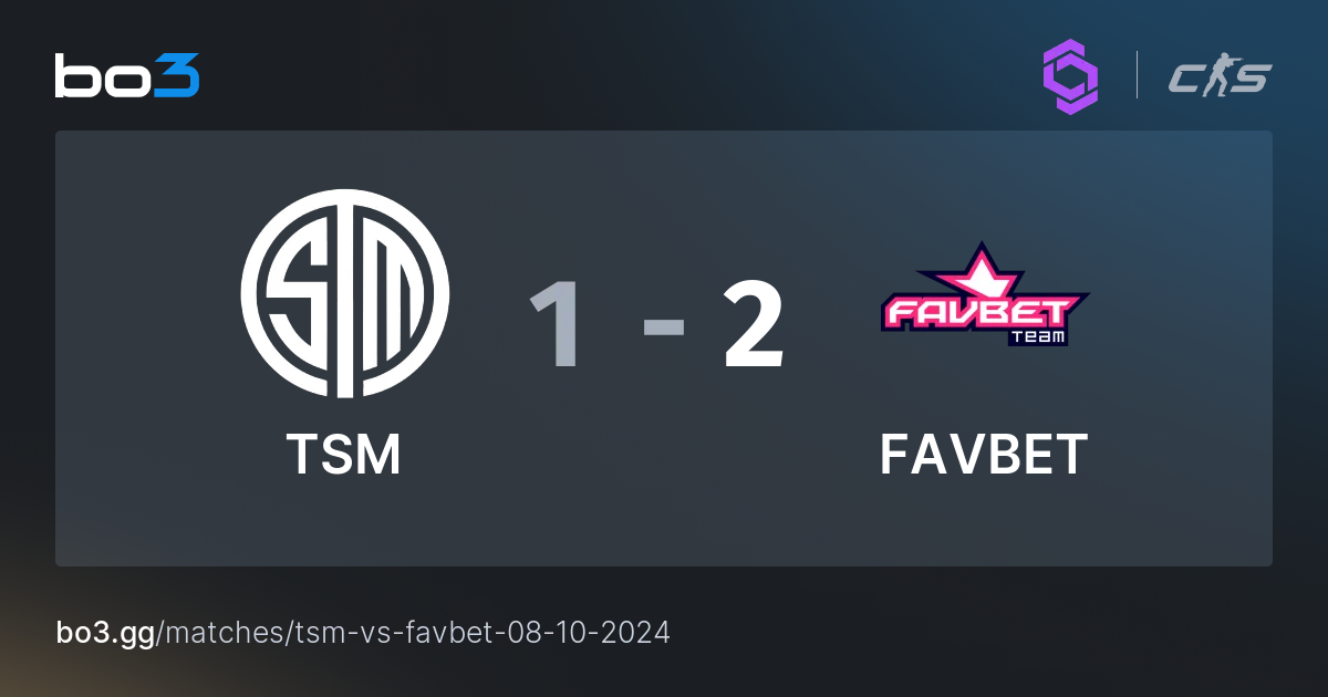 TSM vs FAVBET - CS2 Match at CCT Season 2 European Series 14