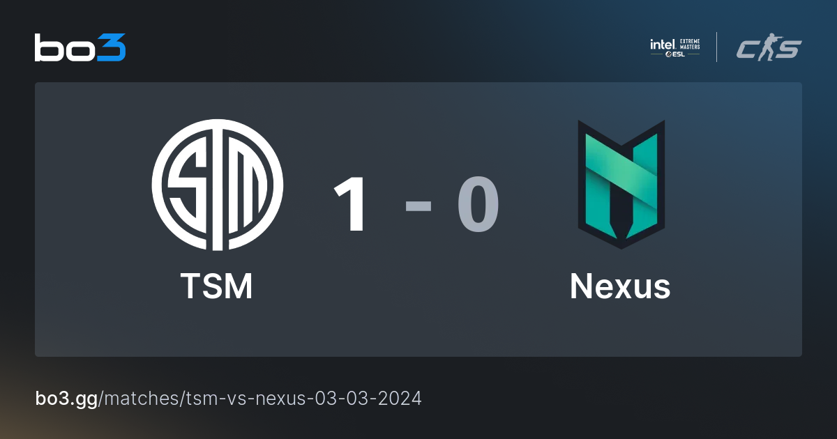 TSM vs Nexus - CS2 Match at IEM Dallas 2024: European Open Qualifier 1