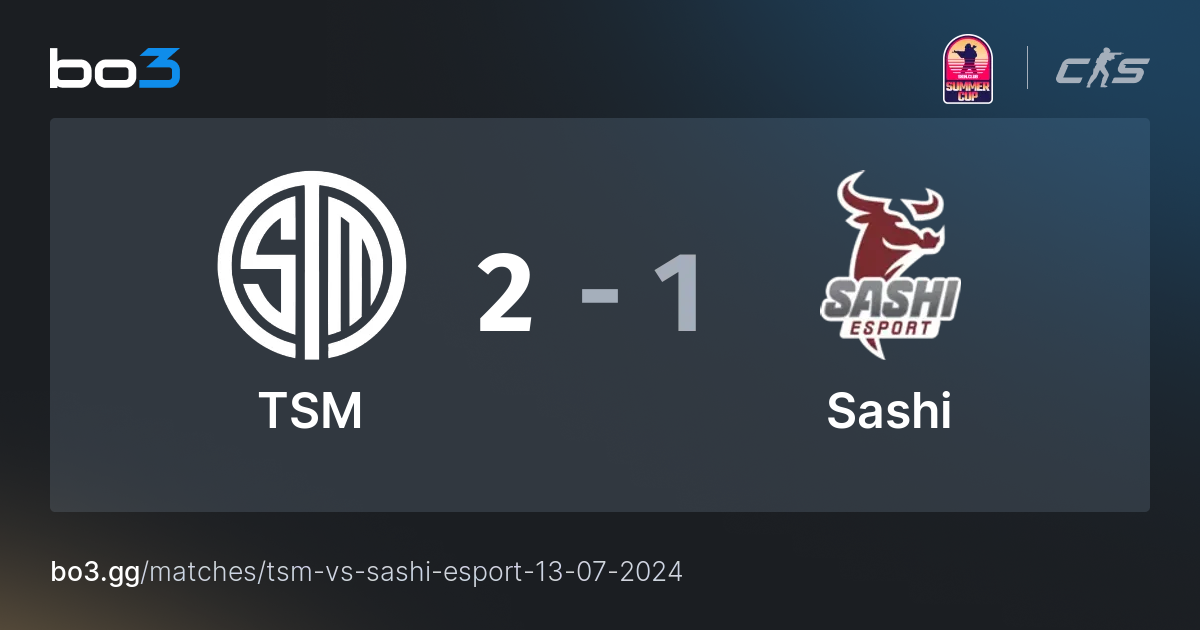TSM vs Sashi - CS2 Match at Skin.Club Summer Cup 2024