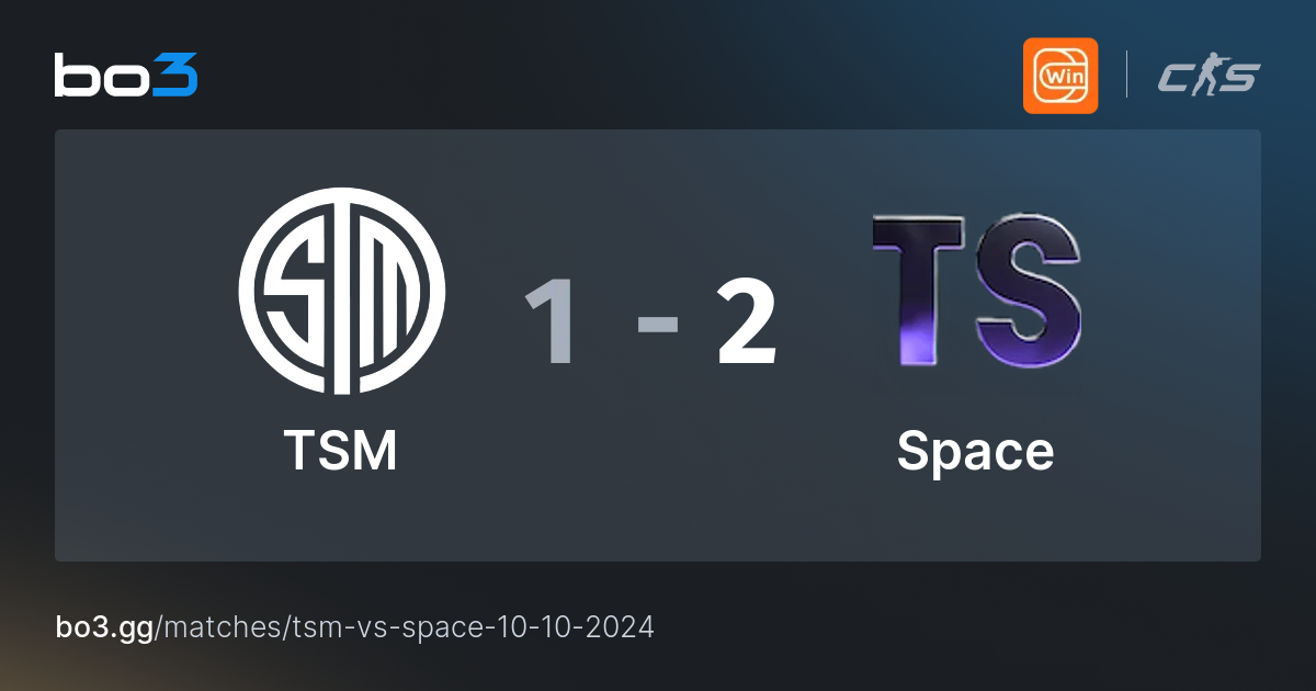 TSM vs Space - CS2 Match at Winline Insight Season 6