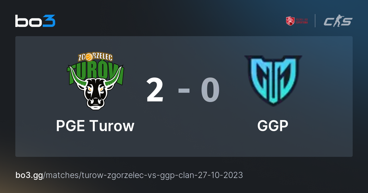 PGE Turow vs GGP - CS2 Match at Polska Liga Esportowa Split CS2 3 2023