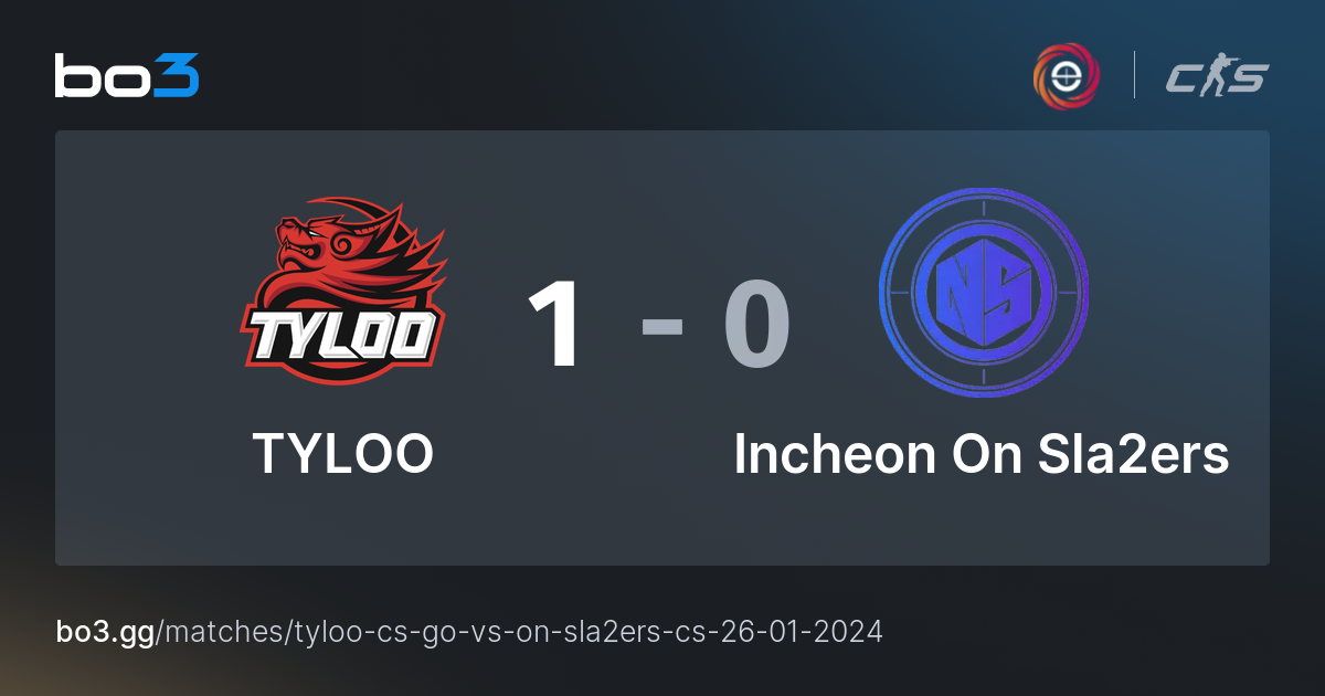 TYLOO vs Incheon On Sla2ers - CS2 Match at eXTREMESLAND 2023