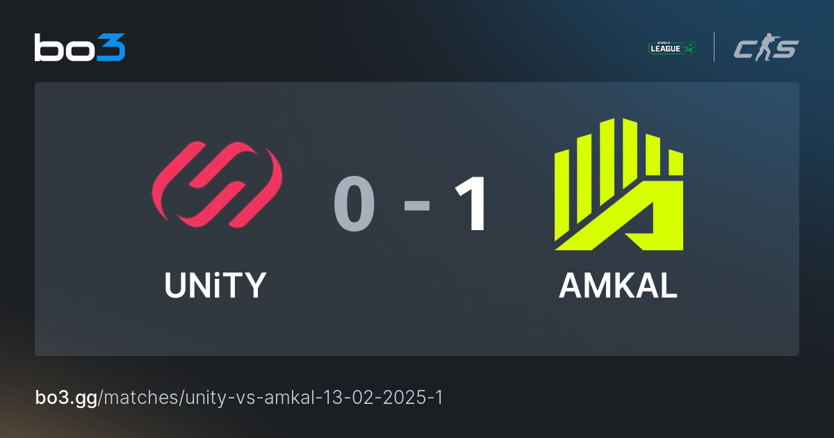 UNiTY vs AMKAL - CS2 Match at ESEA Season 52: Advanced Division - Europe