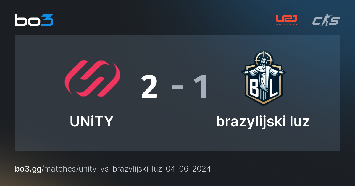 UNiTY vs brazylijski luz - CS2 Match at United21 Season 16 2024
