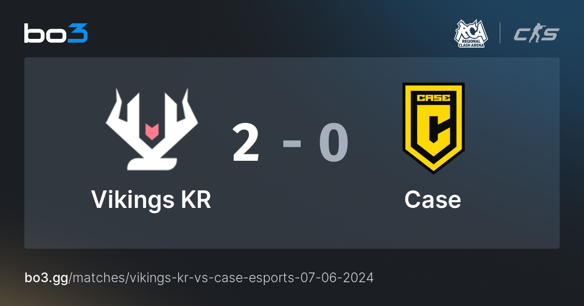 Vikings KR vs Case - CS2 Match at Regional Clash Arena South America
