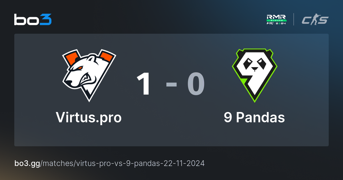 Virtus.pro vs 9 Pandas - CS2 Match at Perfect World Shanghai Major 2024 ...