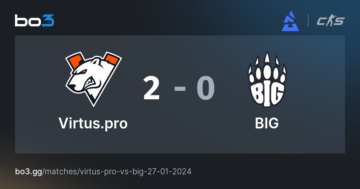 Virtus.pro vs BIG - CS2 Match at BLAST Premier: Spring Groups 2024