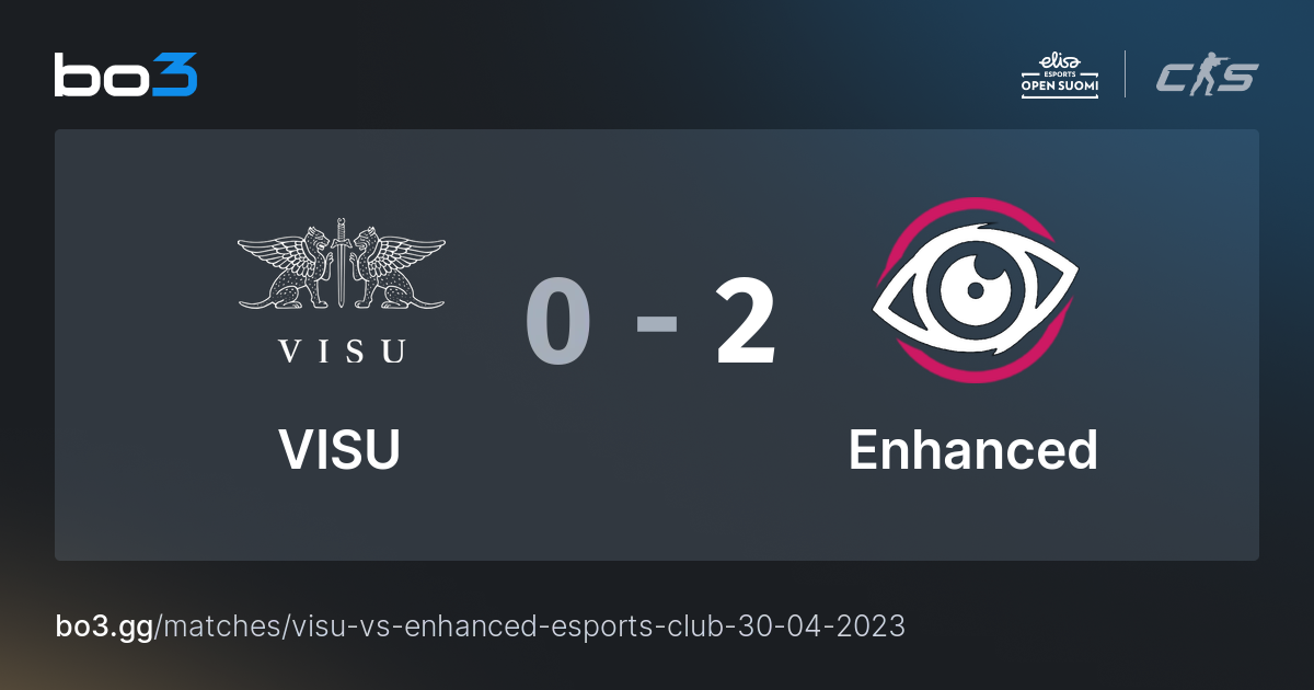 VISU vs Enhanced - CS2 Match at Elisa Open Suomi Season 5 2023