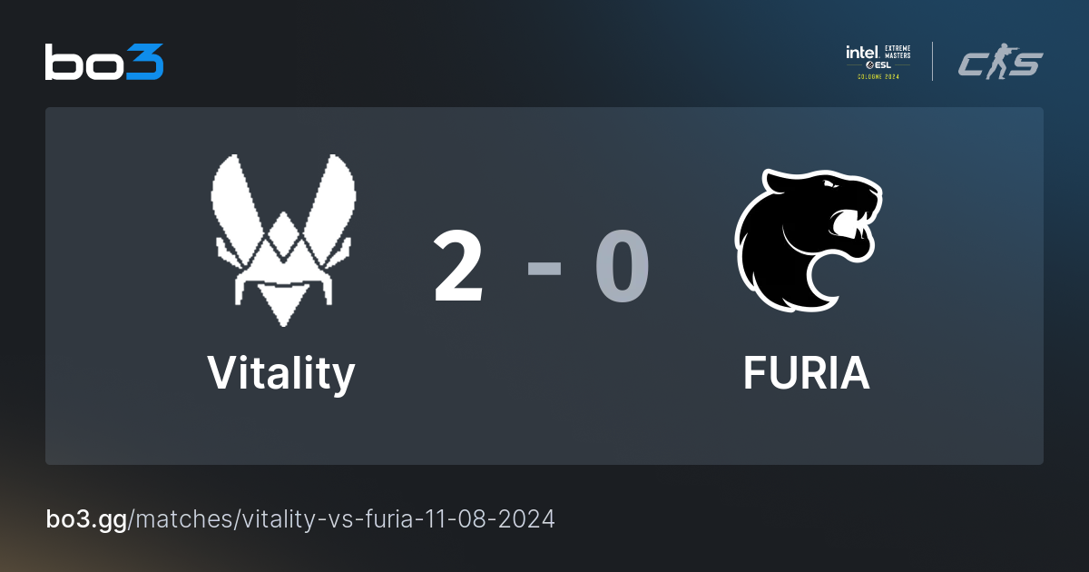 Vitality vs FURIA - CS2 Match at IEM Cologne 2024