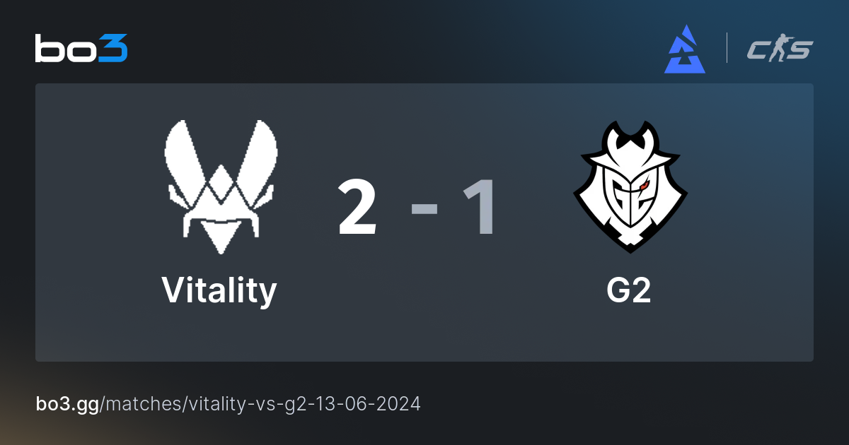 Vitality vs G2 - CS2