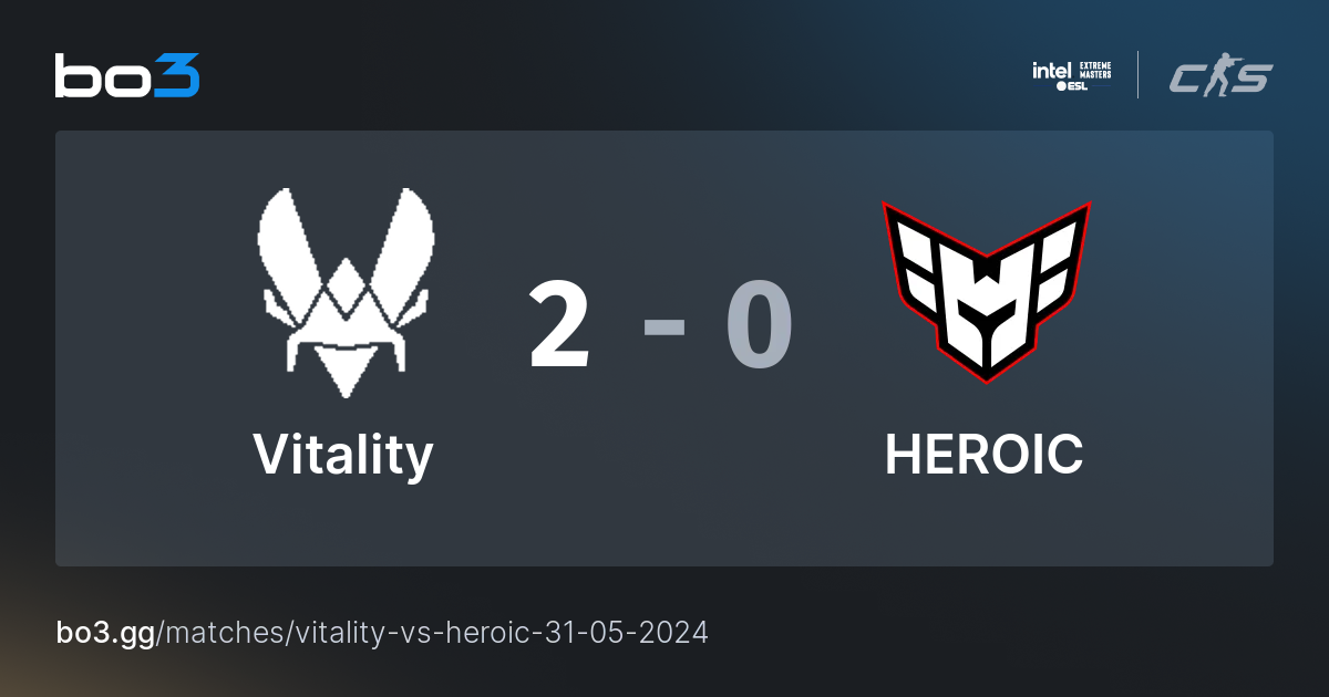 Vitality vs HEROIC - CS2 Match at IEM Dallas 2024
