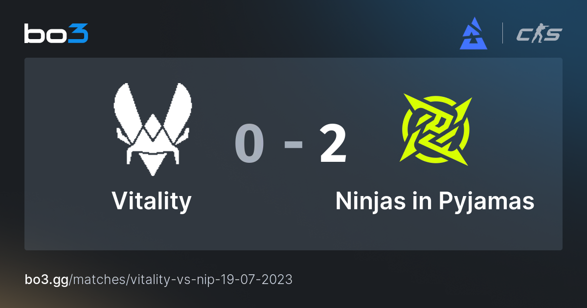 Vitality vs Ninjas in Pyjamas - CS2 Match at BLAST Premier: Fall Groups 2023
