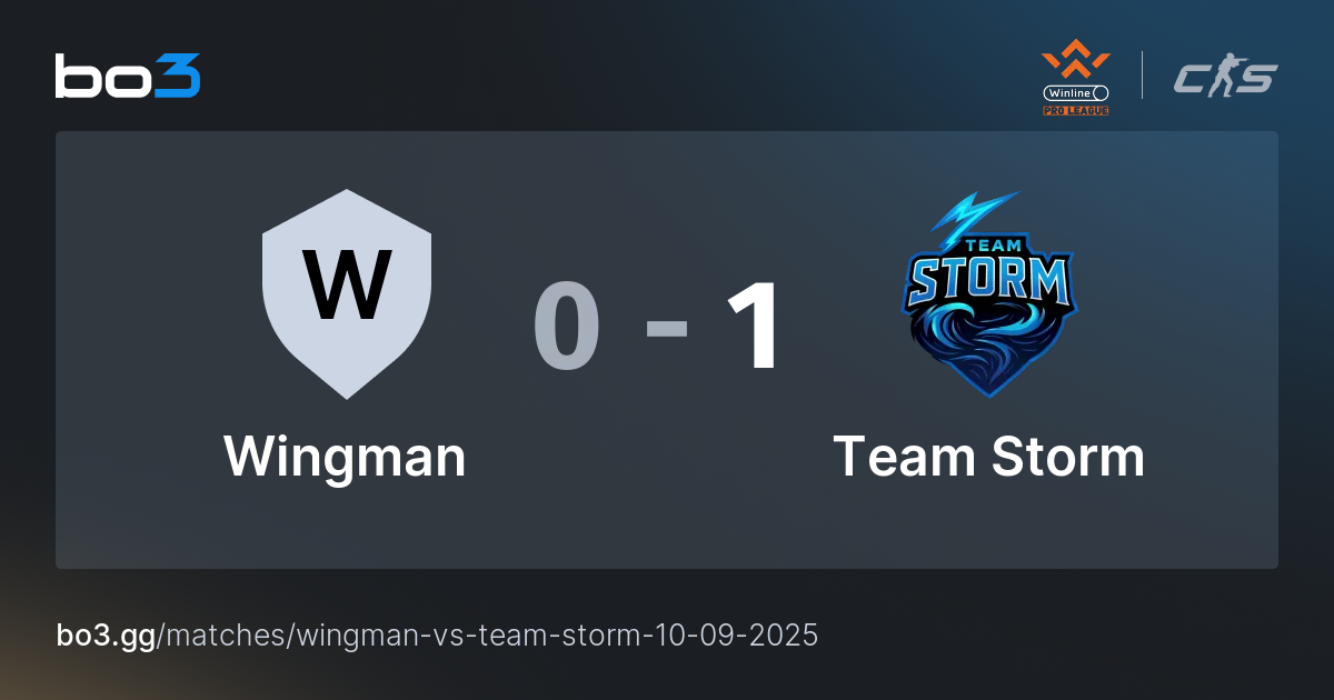 Wingman vs Team Storm - Partido de CS2 en Winline Pro League Season 3