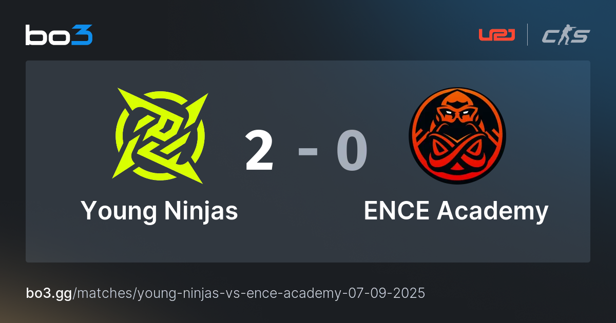 Young Ninjas vs ENCE Academy – Mirage – CS2
