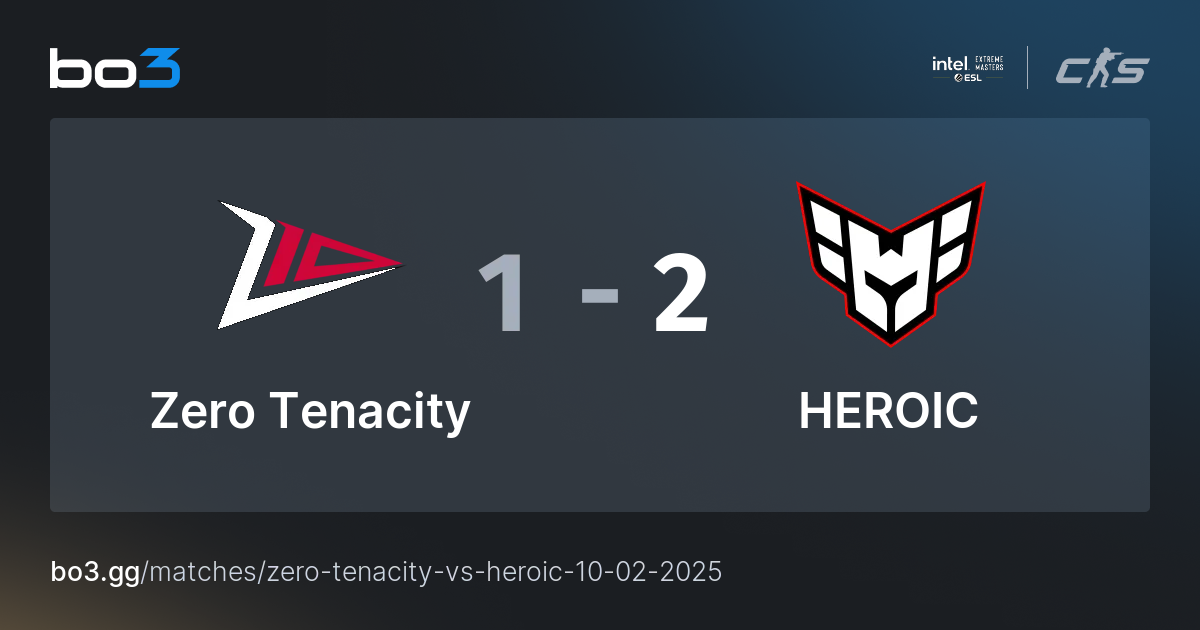 Zero Tenacity vs HEROIC - CS2 Match at Intel Extreme Masters Dallas ...