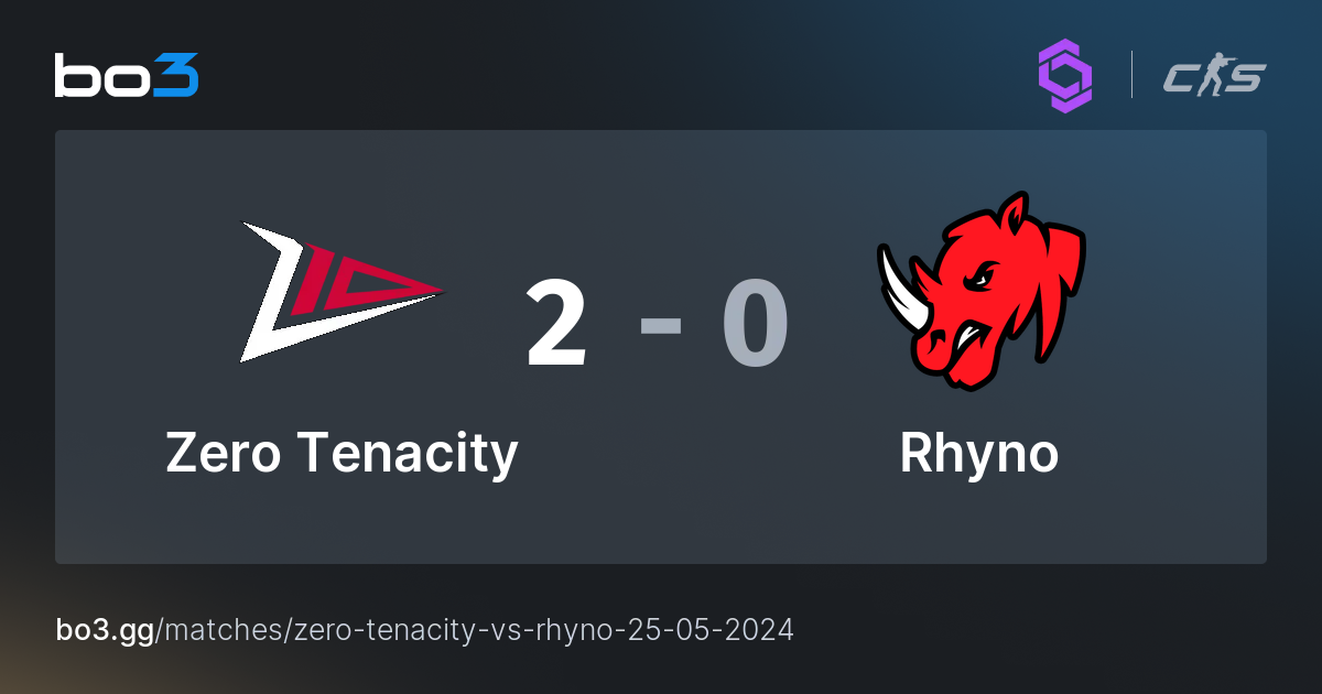 Zero Tenacity vs Rhyno - CS2 Match at CCT Season 2 European Series 4