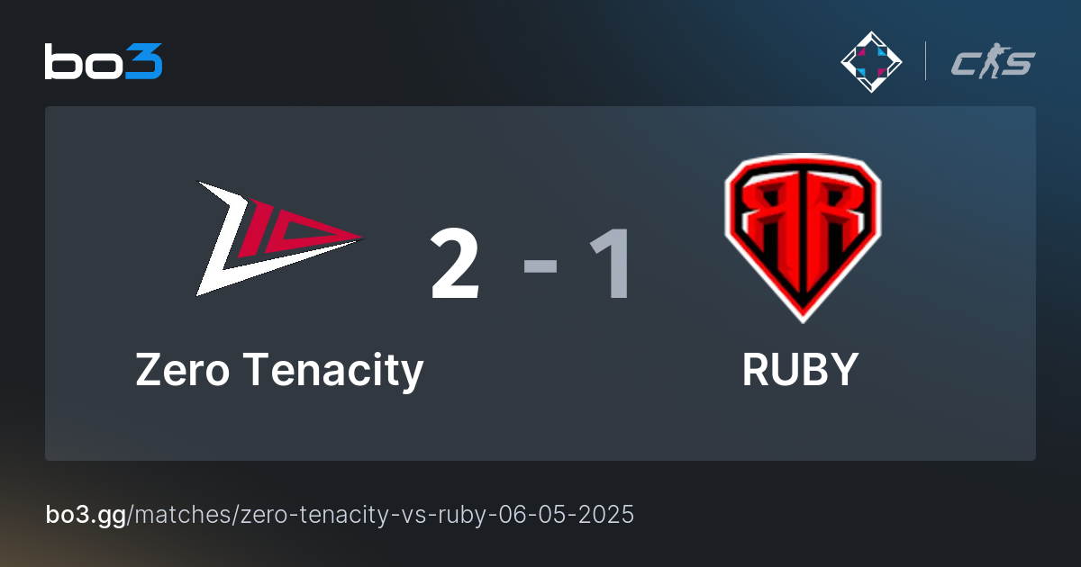 Zero Tenacity vs RUBY - CS2 Match at YaLLa Compass Spring 2025