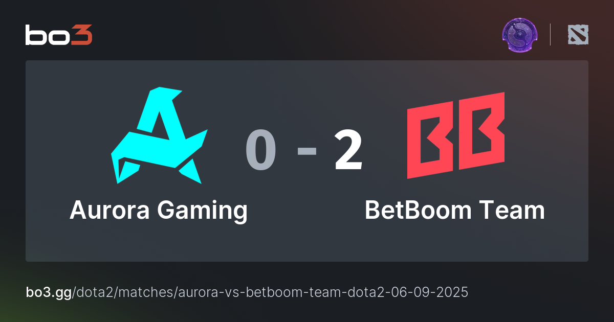 Aurora Gaming vs BetBoom Team - Dota 2 – bo3.gg