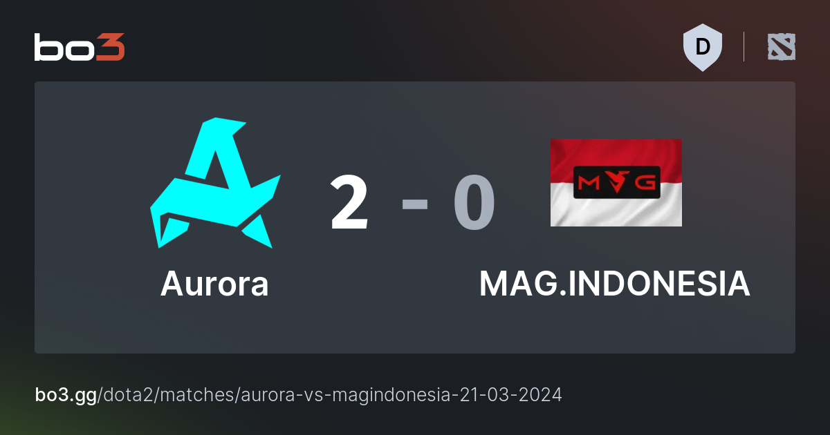 Aurora Gaming vs MAG.INDONESIA - Dota 2 – bo3.gg
