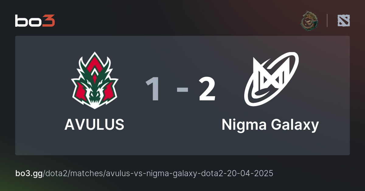 AVULUS vs Nigma Galaxy - Dota 2 – bo3.gg