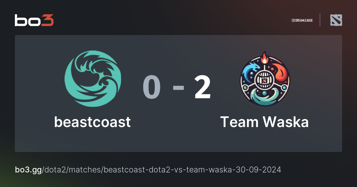 beastcoast vs Team Waska - Dota 2 – bo3.gg