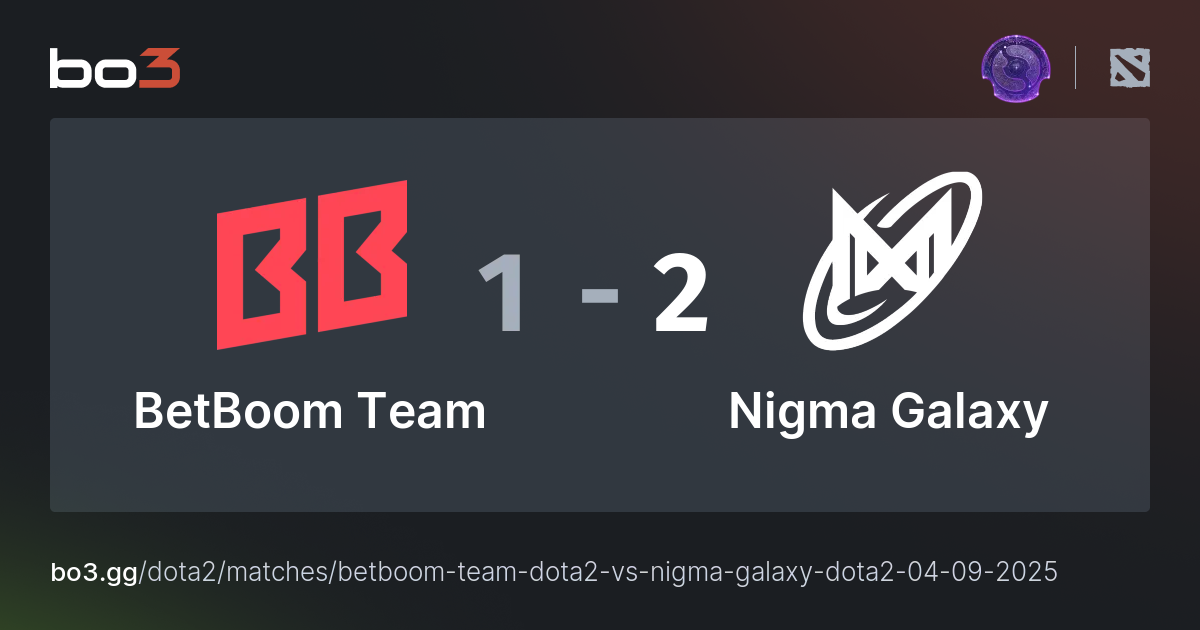 BetBoom Team vs Nigma Galaxy - Dota 2 En Vivo – bo3.gg