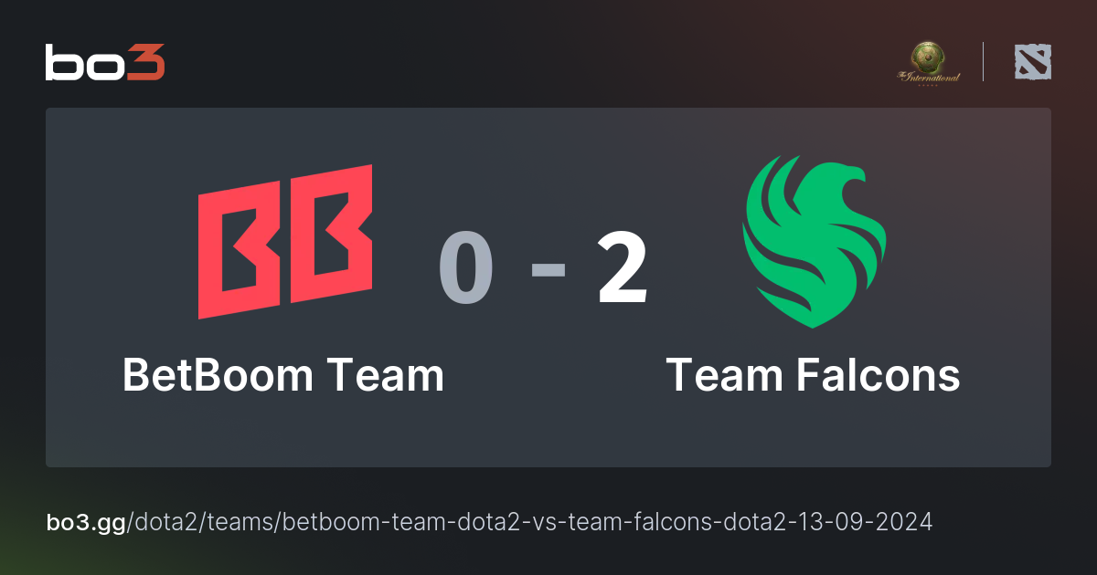 BetBoom Team vs Team Falcons - Dota 2 – bo3.gg