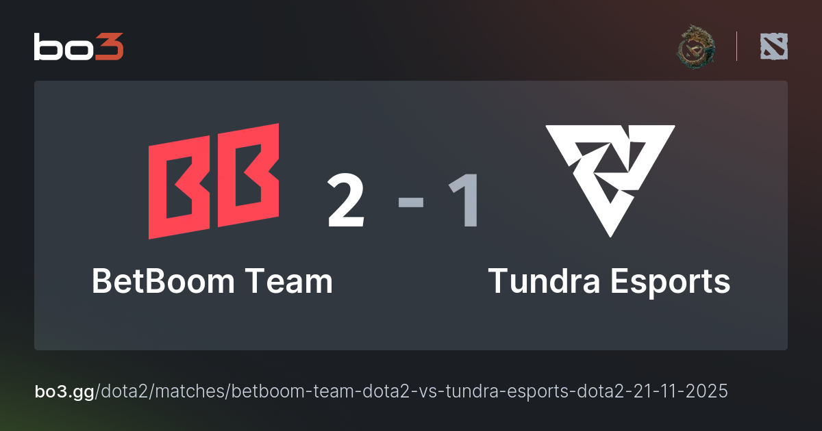 BetBoom Team vs Tundra Esports - Dota 2 Live – bo3.gg
