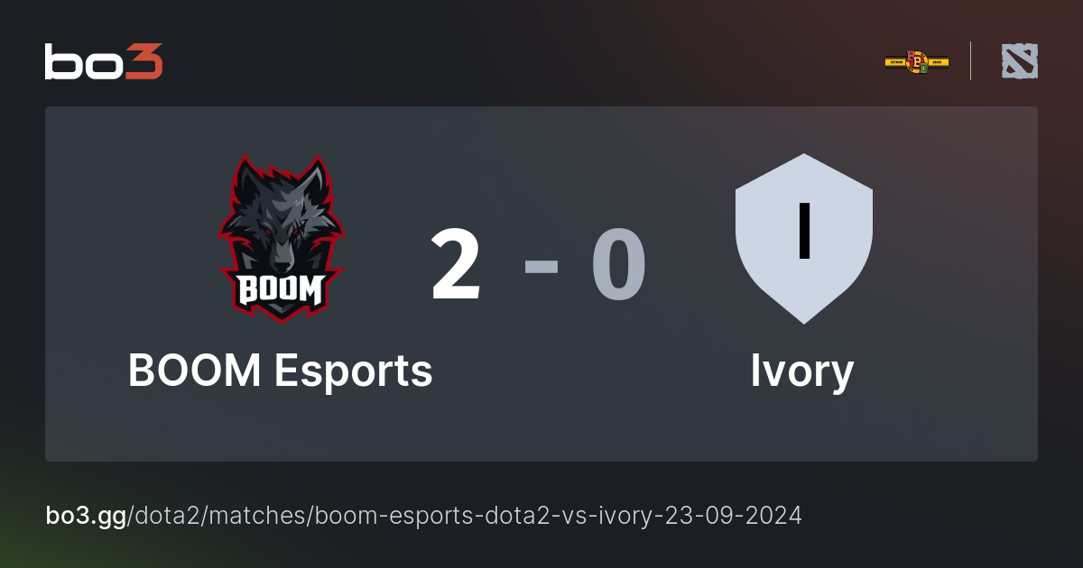 BOOM Esports vs Ivory - Dota 2 – bo3.gg