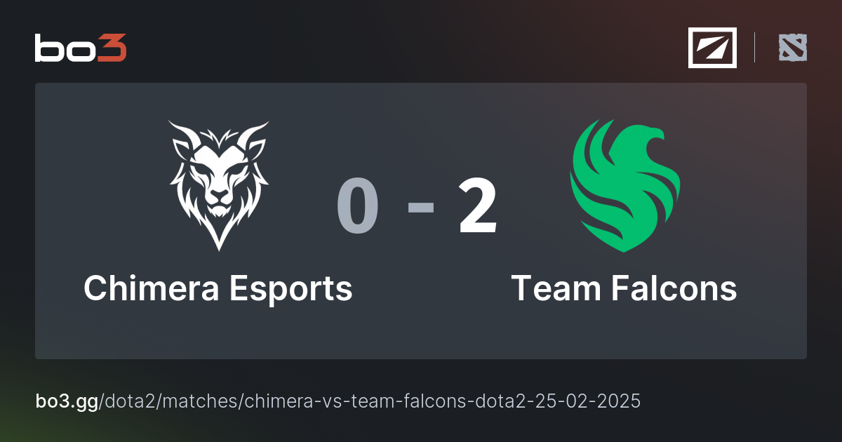 Chimera Esports vs Team Falcons - Dota 2 – bo3.gg