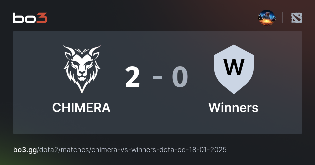 Chimera Esports vs Winners Esports - Dota 2 – bo3.gg