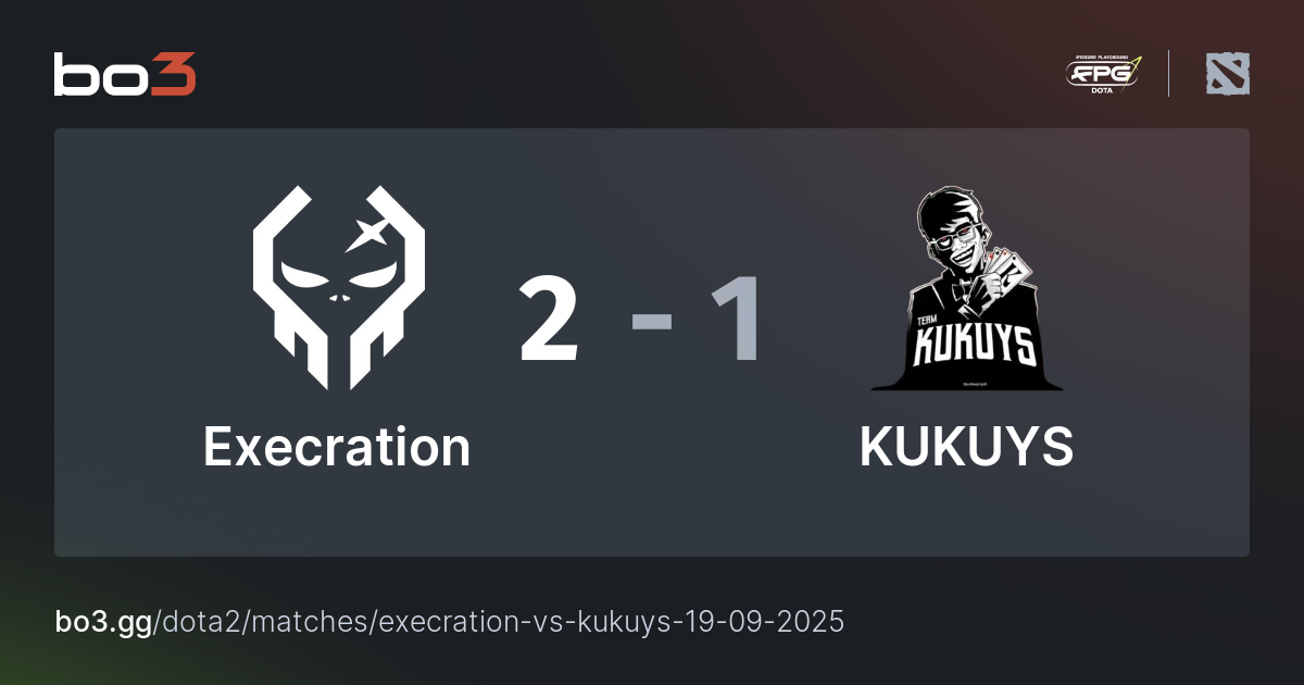 Execration vs KUKUYS - Dota 2 – bo3.gg