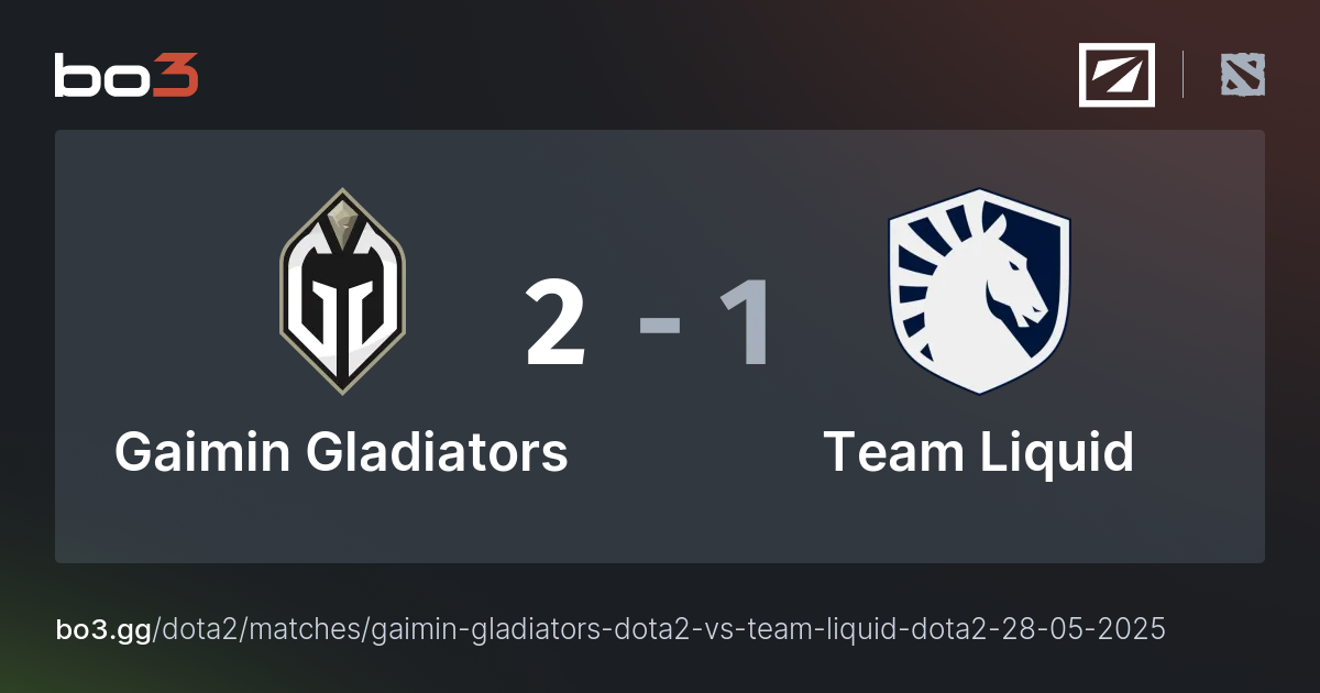 Gaimin Gladiators vs Team Liquid - Dota 2 – bo3.gg