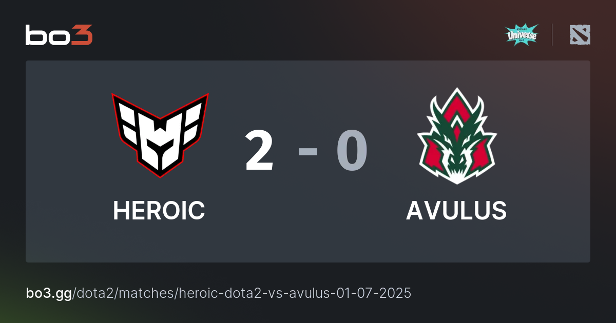 HEROIC vs AVULUS - Dota 2 – bo3.gg