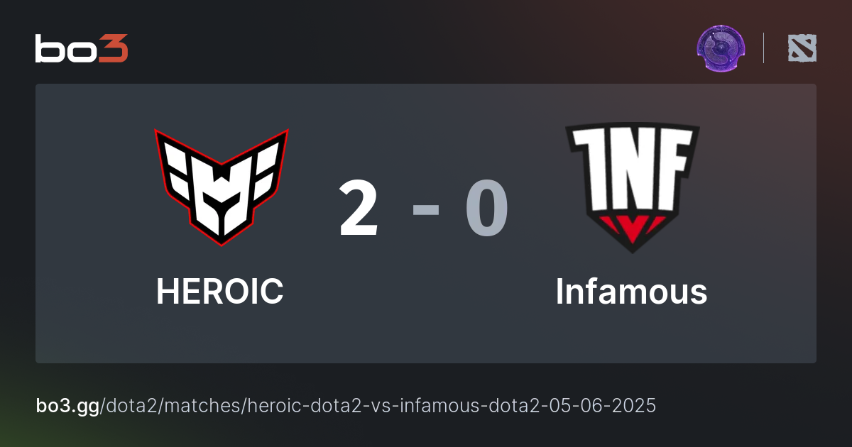 HEROIC vs Infamous - Dota 2 – bo3.gg