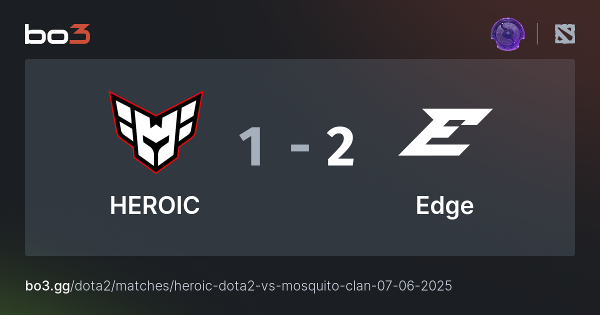 HEROIC vs Edge - Dota 2 – bo3.gg