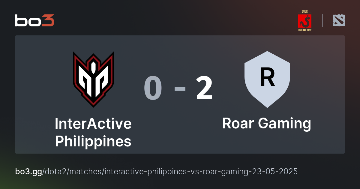 InterActive Philippines vs Roar Gaming - Dota 2 – bo3.gg